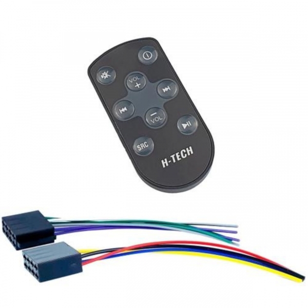 Rádio MP3 H-Tech DSP 4x60W Bluetooth/USB/SD/AUX/FM/Controle Remoto - HT ...